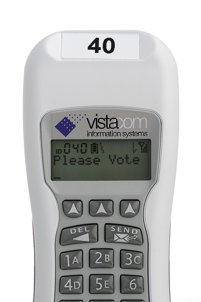 ARS Keypad Devices & Mobile Audience Polling Options | Vistacom
