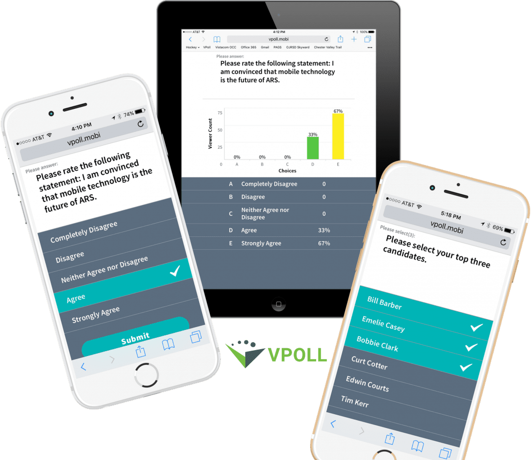 ARS Keypad Devices & Mobile Audience Polling Options | Vistacom